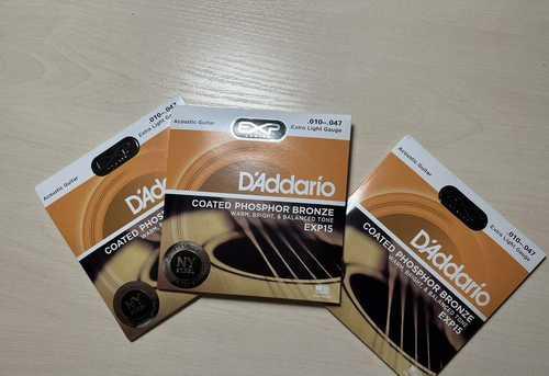 Струны daddario для акустической гитары 10-47