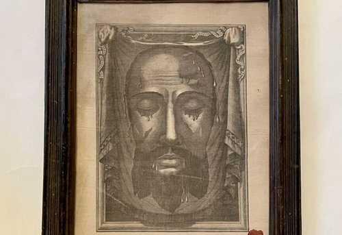 Икона Иисуса Христа на площанице 19 век