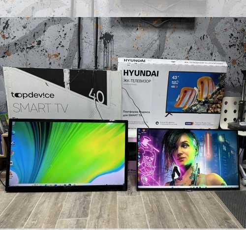 Телевизор 4K 43 дюйма SMART tv/20 каналов