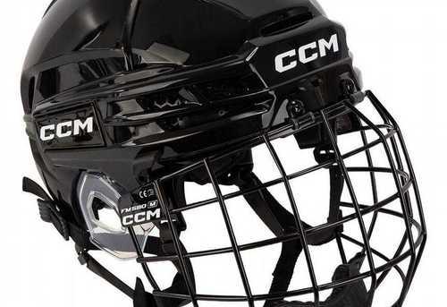 Шлем с маской CCM Tacks 720 SR (M, черный)