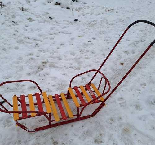 Санки для двоих детей, двойные