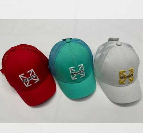 Бейсболка детская "OFF white",однот, цв в асс 50-52 см