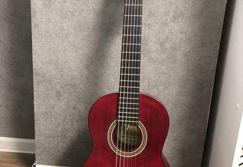 Классическая гитара valencia VC-201 TWR, красный