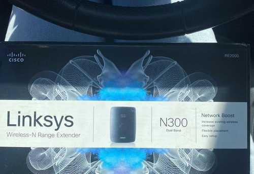 Linksys N300 усилитель wi-fi сигнала RE2000