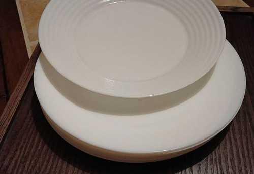 Набор тарелок, белые, 25 см, france