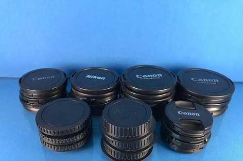 Крышки б/у для объективов и камер Canon Nikon Sony