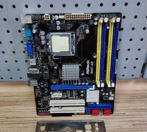 Мат.плата Asrock G41C-GS TR (LGA775, DDR 2/DDR3) З