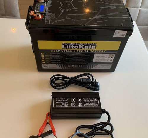 АКБ lifepo4 LiitoKala 12v 200A   1 Год гарантии