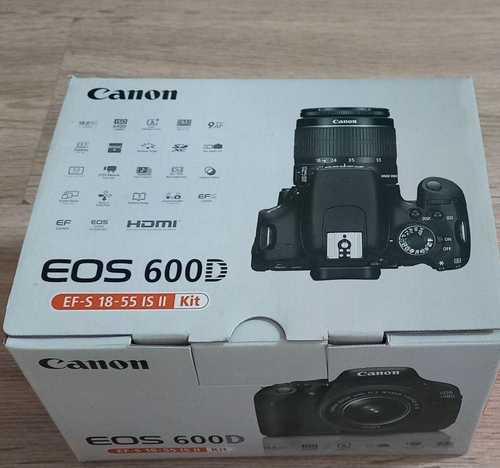 Фотоаппарат Canon eos 600D коробка