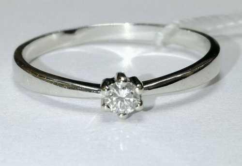 Золотое кольцо с бриллиантом р 16,5 (16300)