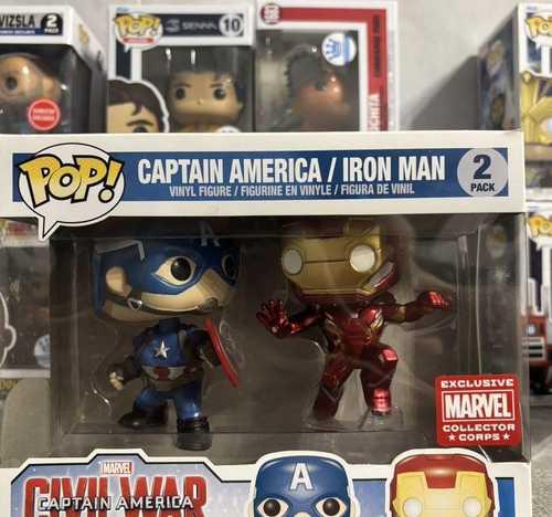 Funko pop Captain America Vs. Iron man