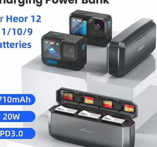 Power bank Shadow Stone 7710mAh, зарядное   поверб