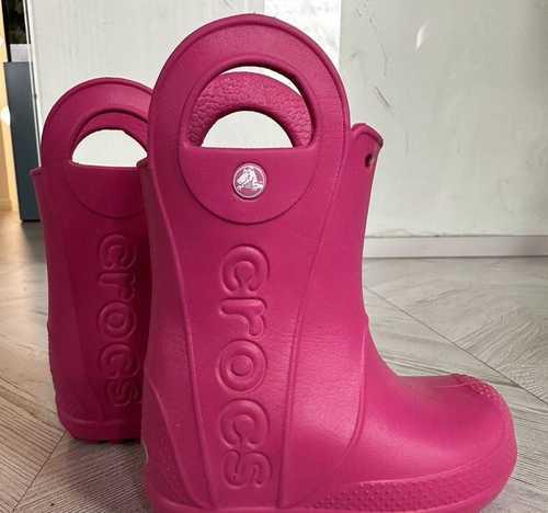 Рзиновые сапоги crocs c8