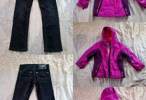 Куртки,пальто,комбез,джинсы,трикотаж122-128-134