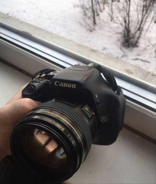 Фотоаппарат Canon 600d + 85 mm 1.8