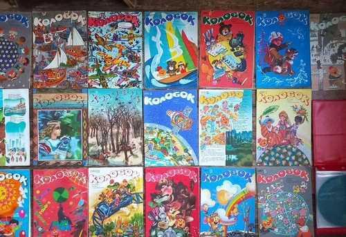 Детские журналы Колобок СССР 1979-1987 пластинки