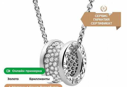 Колье Bvlgari B.zero1 с подвеской на цепочке, бело