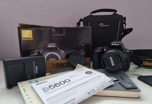 Фотоаппарат Nikon d5600 kit 18-55mm+сумка+2 карты