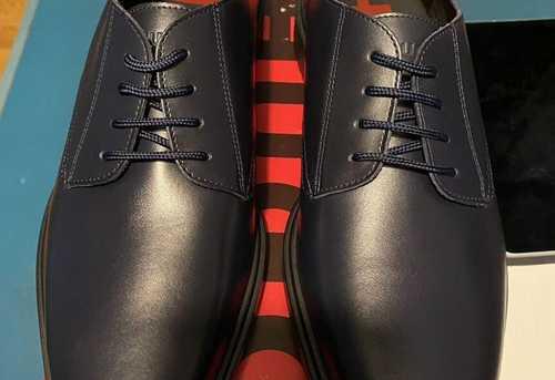 Дерби Hugo Boss Kerr кожаные Португалия р44 нов