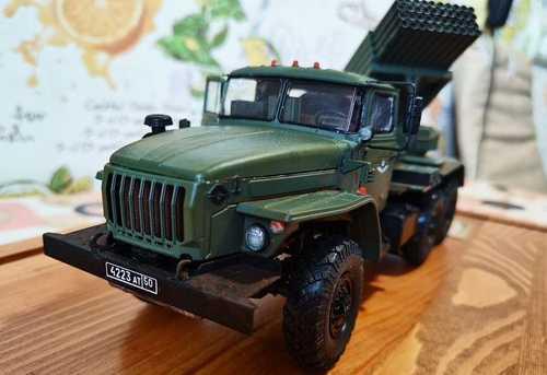 Модель автомобиля Град бм-21 (1/35)