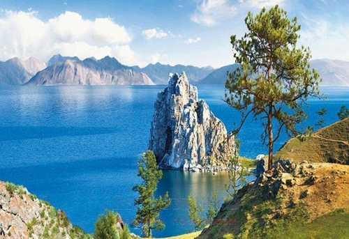Незабываемый пейзаж на озере Байкал