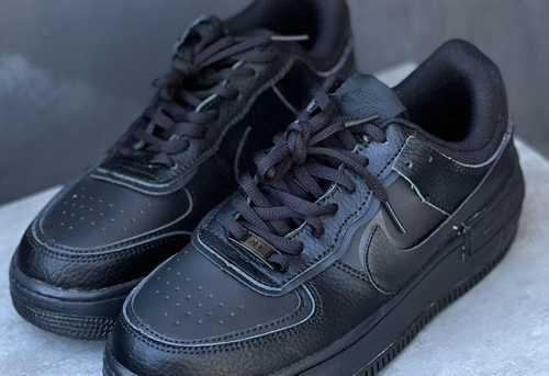 Nike Air Force 1 Shadow черные
