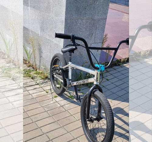 Велосипед BMX plasma rush hour серебристый