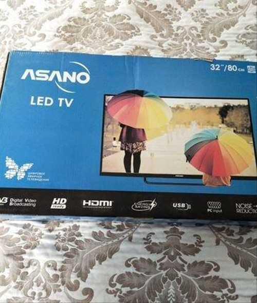 32" (80 см) Телевизор LED Asano 32LH1010T черный
