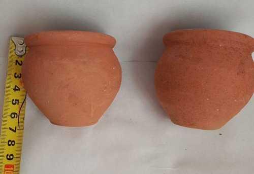 Горшочки глиняные керамические