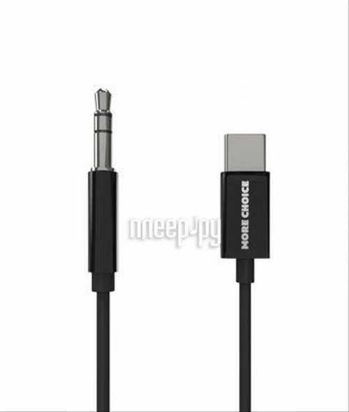 More Choice UK22a AUX 3.5mm - Type-C 1m Black