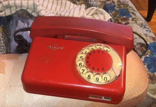 Старый дисковый телефон telecom rwt poland 1986