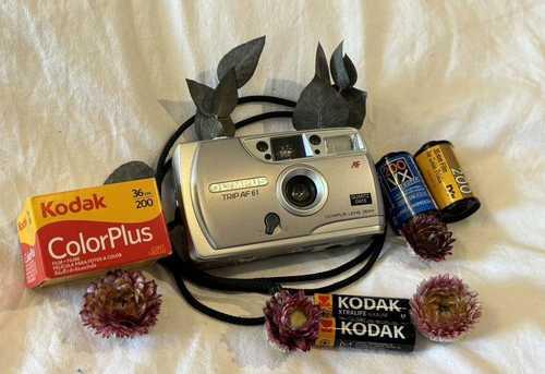 Пленочный фотоаппарат olympus trip af 61 qd