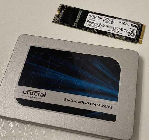 SSD 2.5 500Gb   M2 500Gb Crucial