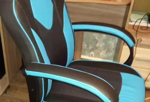 Компьютерное кресло, Zombie game 17 черный/синий