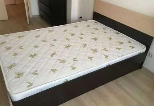 Кровать Юнона 1.6 м с матрасом