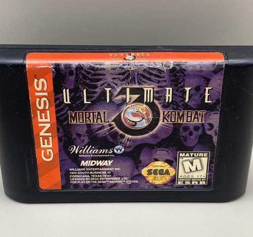 Картридж Sega Ultimate Mortal Kombat 3