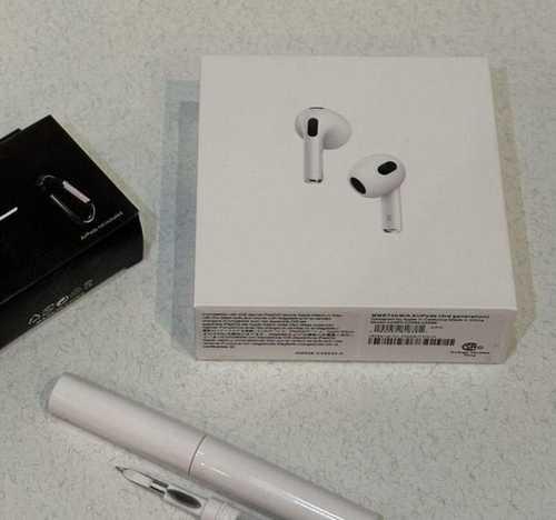 Наушники apple airpods 3  щетка для чистки   чехол