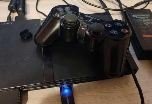 Sony PlayStation 2 Slim Прошитая с флешкой