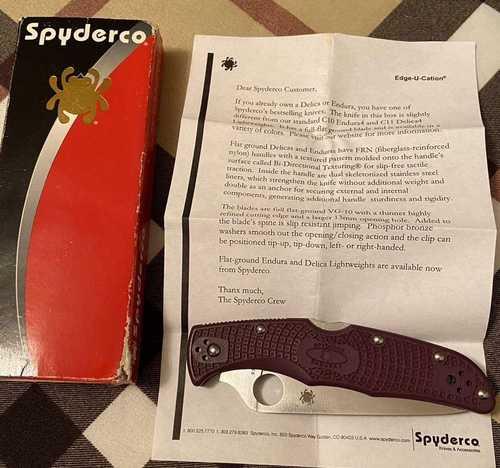 Нож складной Spyderco Endura C10fppr