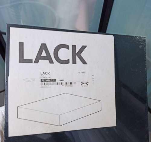 Полка Икеа Lack черная