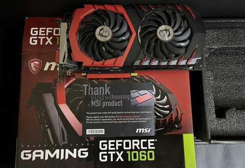 Nvidia geforce GTX 1060 6GB MSI gaming X