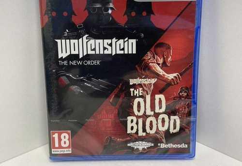 Wolfenstein New Order + Old Blood PS4 Новый