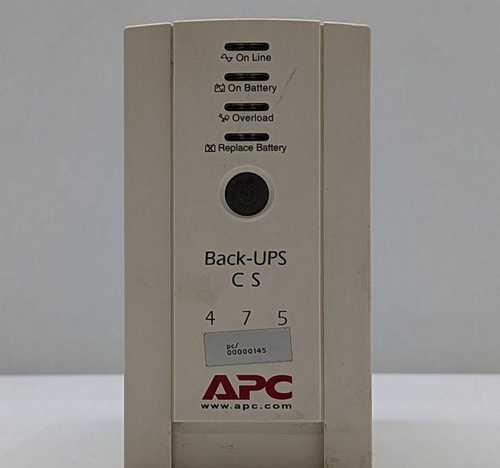 Ибп BK475-RS, APC Back-UPS CS BK475-RS, без аккуму