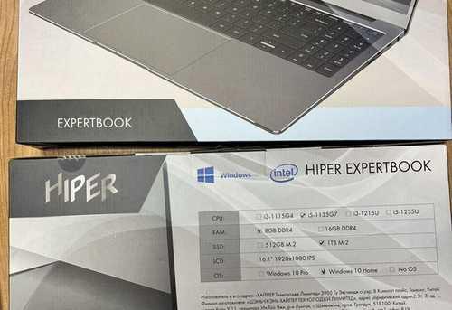 Ноутбук Hiper Expertbook MTL1601B11 новый