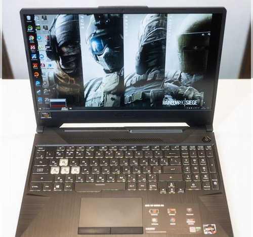 Ноутбук Asus tuf gaming GTX1660ti Ryzen 7
