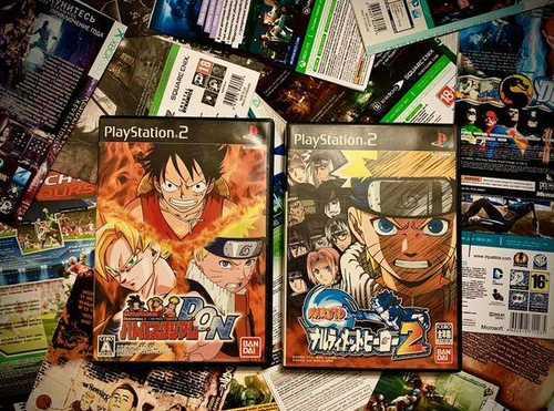 Редкие лицензионные диски Naruto Playstation 2
