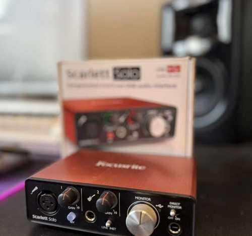 Звуковая карта focusrite scarlett solo