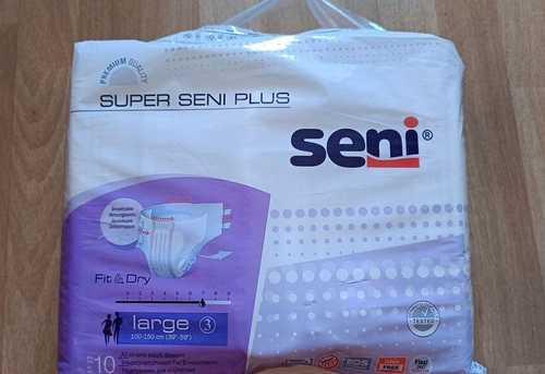 Seni Super Plus, подгузники для взрослых (L), 9 шт