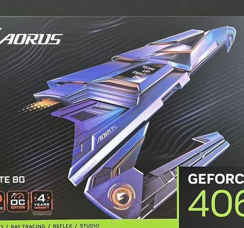 Видеокарта gigabyte GeForce RTX 4060 aorus elite