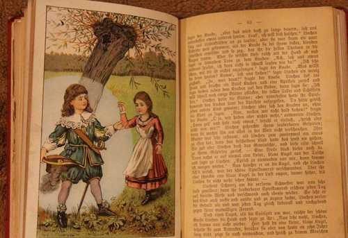 Антикварная книга на немецком языке детская 1887